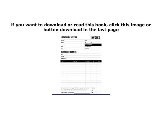 $Download_[P.d.f] library^^@@ Receipt Locksmith Book 60 Invoices Work ...