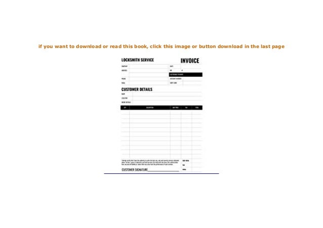 epub$@@ Receipt Locksmith Book 60 Invoices Work Orders for Locksmiths ...