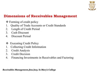 Commerce:Receivables Management | PPT