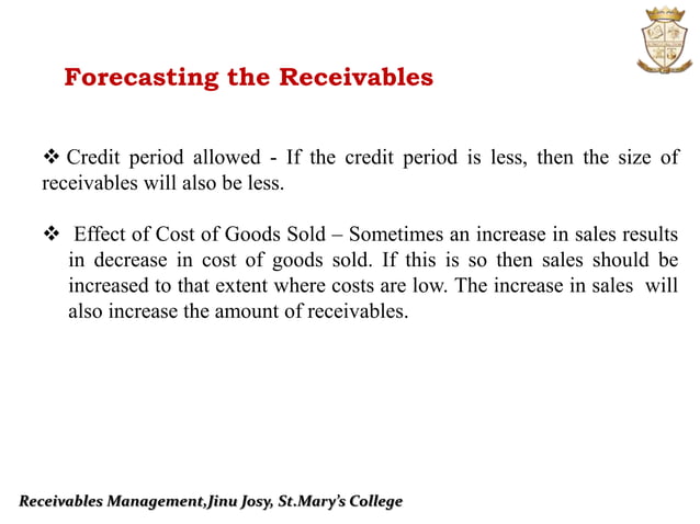 Commerce:Receivables Management | PPT
