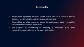 Receivable management or accounts receivable management | PPTX