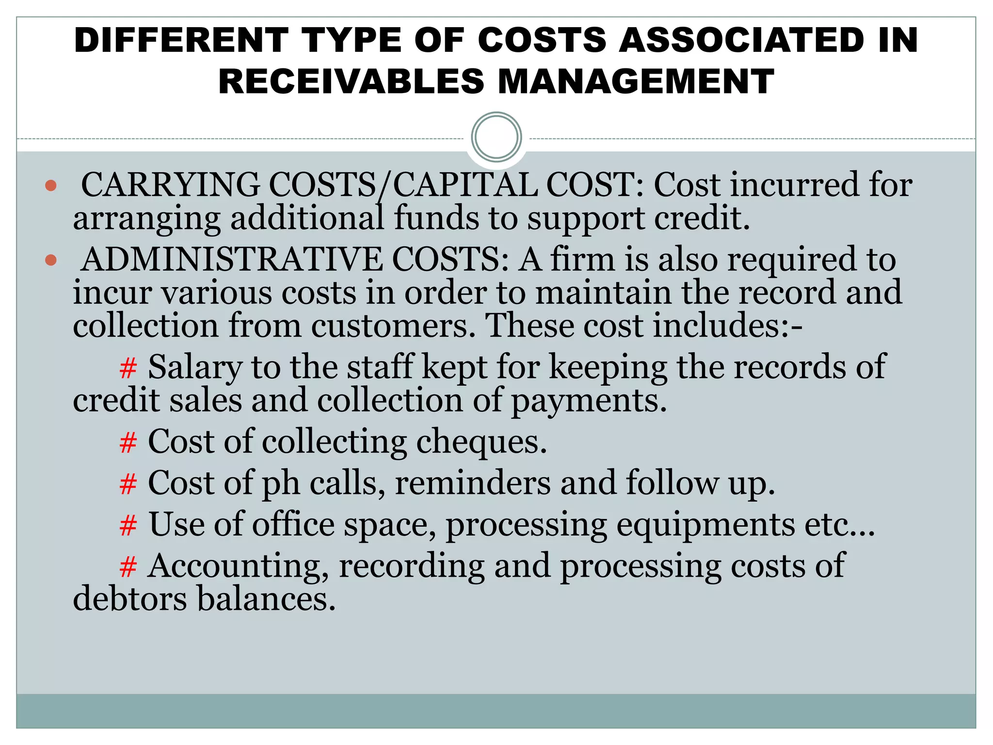 Receivable management presentation1 | PPTX