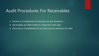 ACCA F-8, CH # 14, Receivables | PPTX