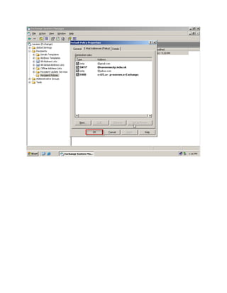 Receive connector configured in exchange server 2003 part 10 | PDF