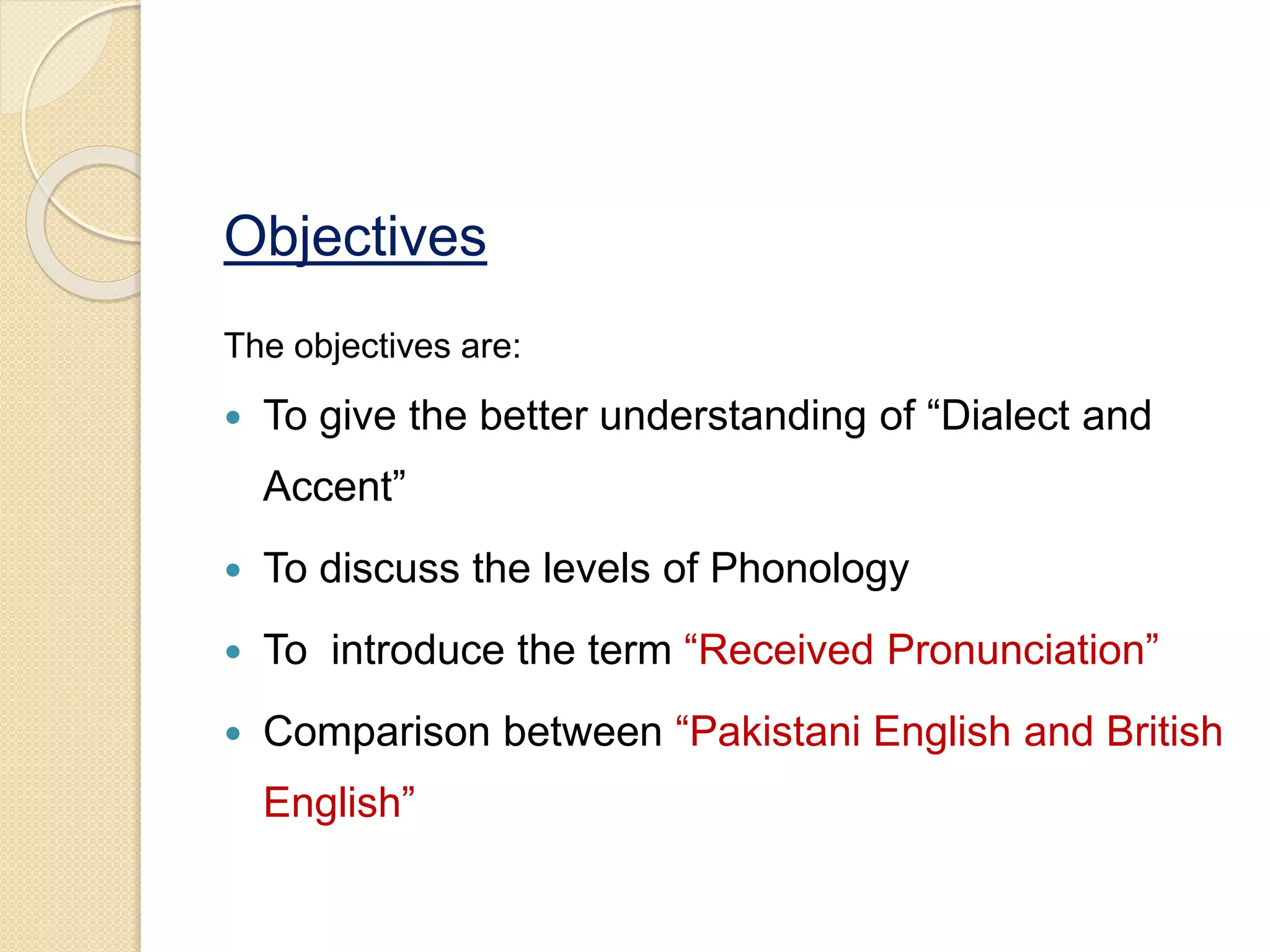 Received pronunciation | PPTX