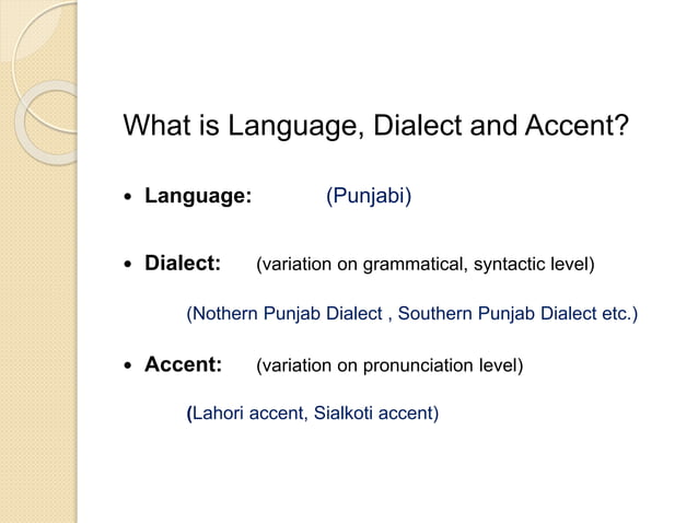 Received pronunciation | PPTX