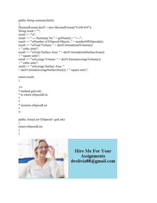Received this feedback for my EllipsoidListMenuApp- Code below- symbo.pdf | Programming ...