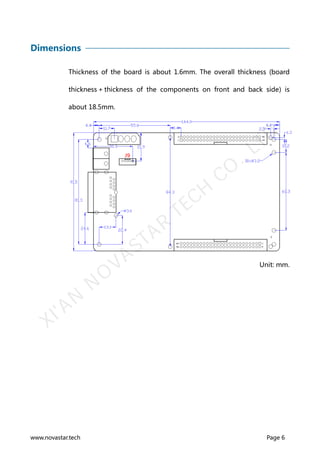 Receiving card mrv300 specifications v2.1.1 | PDF