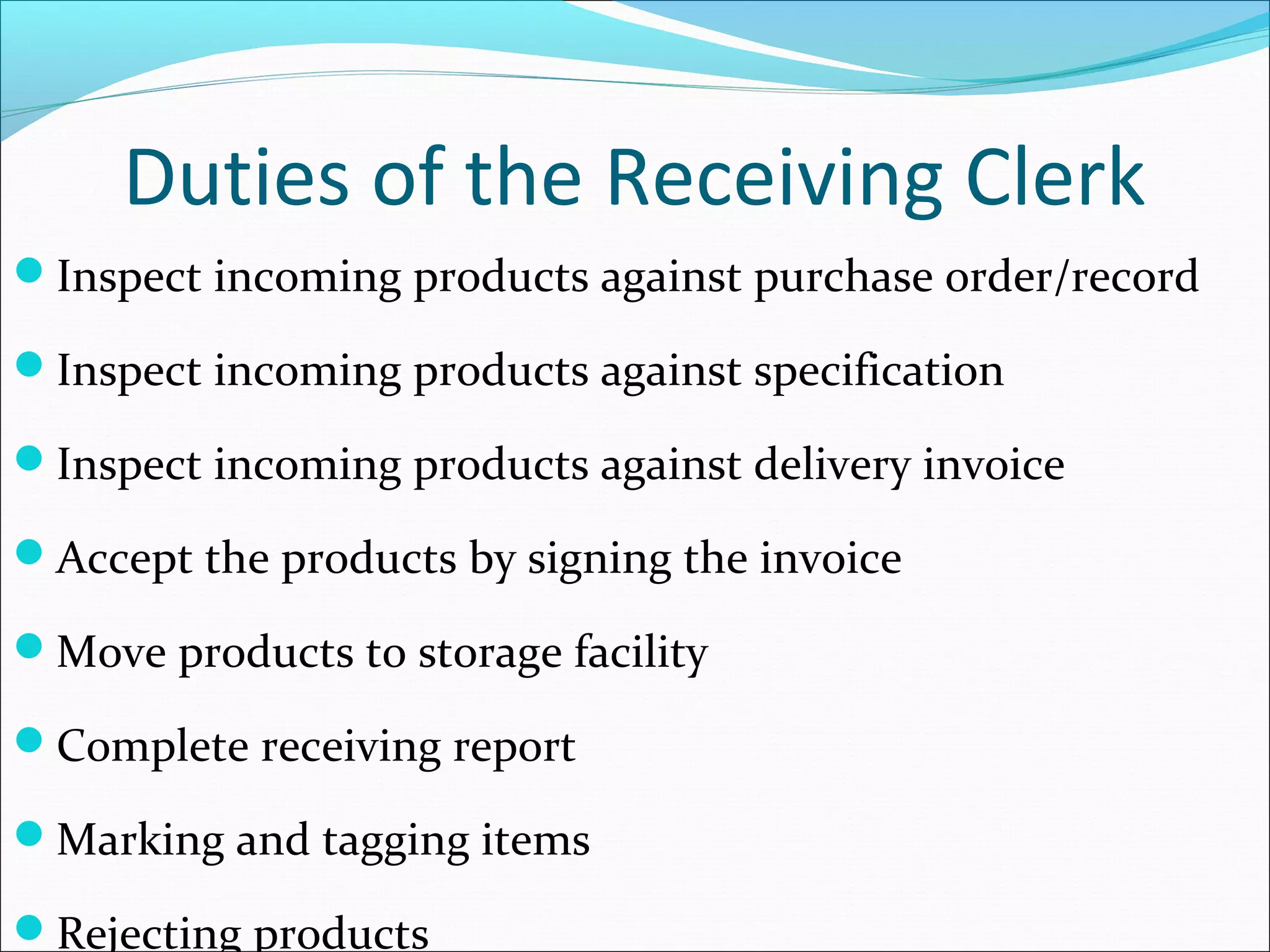 Receiving Controls | PPT