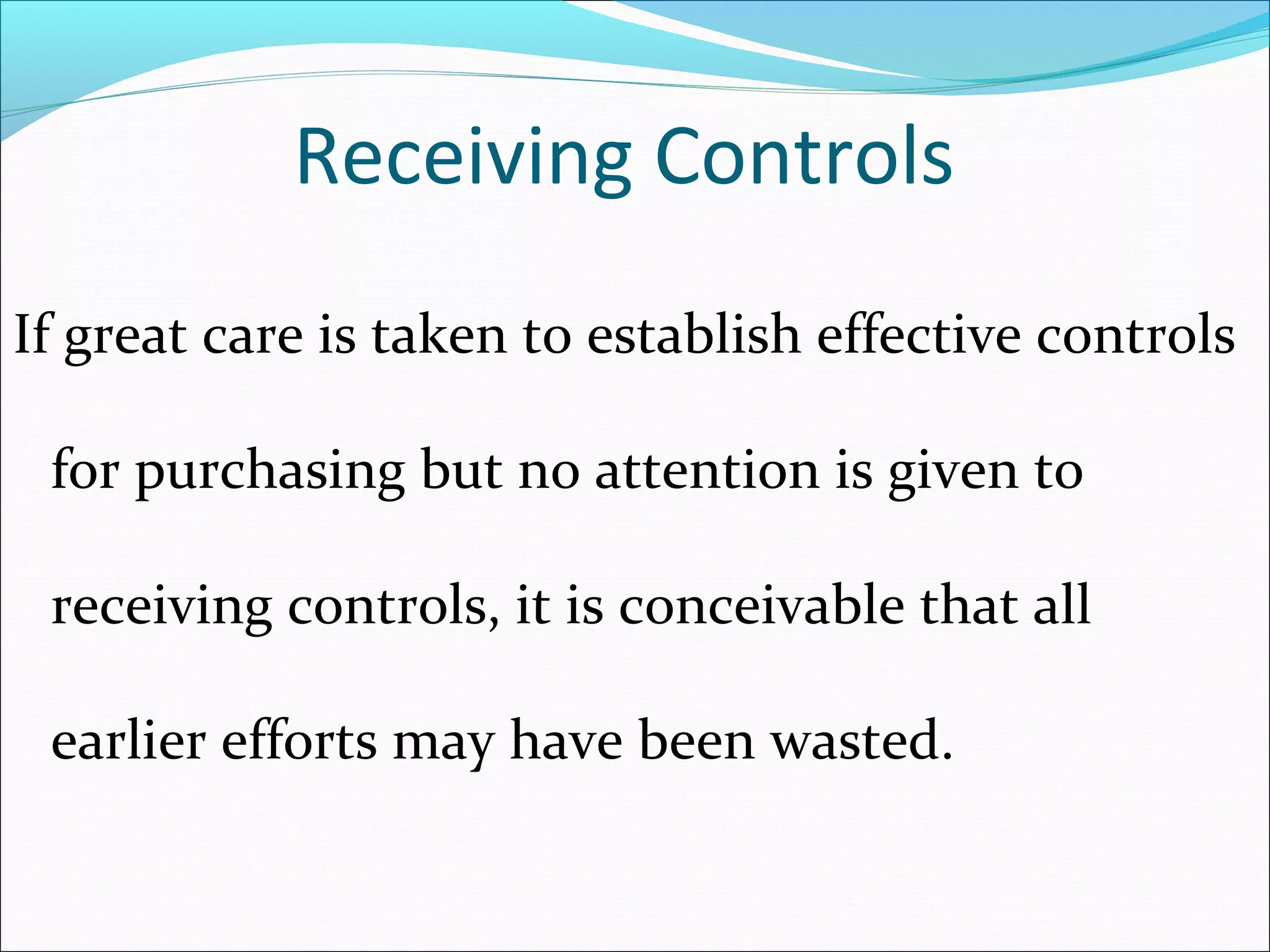 Receiving Controls | PPT