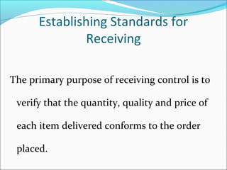 Receiving Controls | PPT