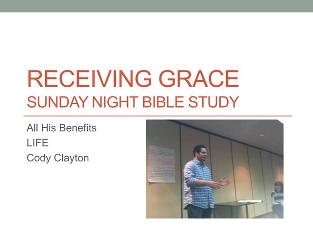 Receiving grace 031013 | PPT