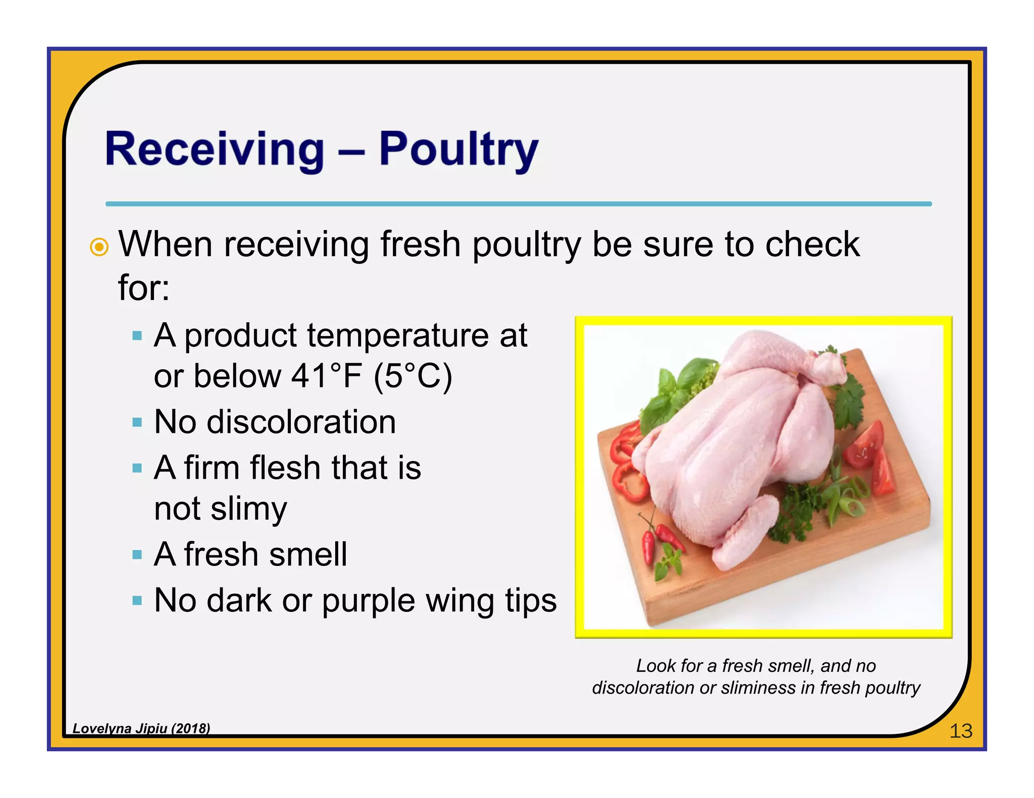 Food Receiving process | PDF