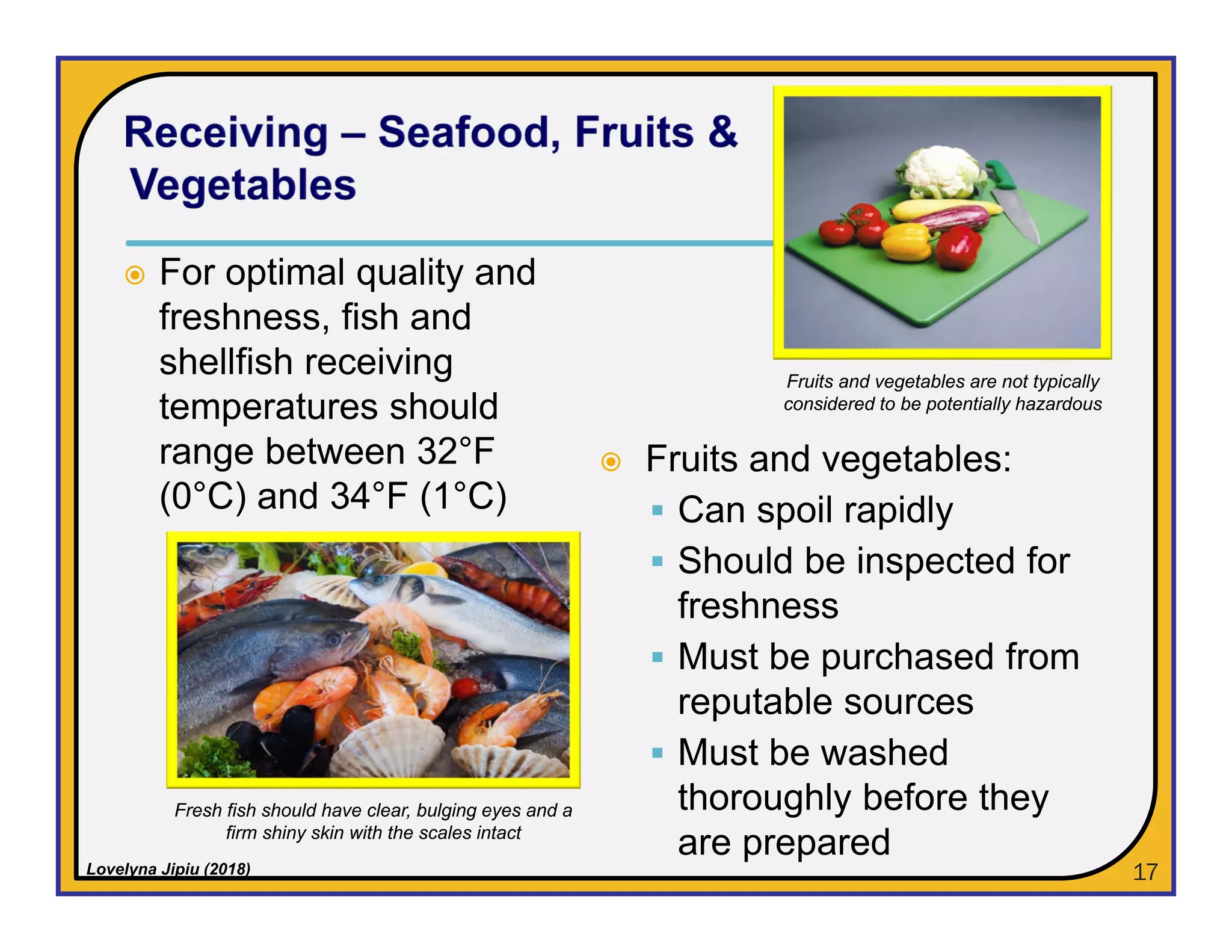 Food Receiving process | PDF