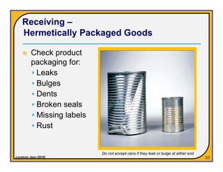 Food Receiving process | PDF