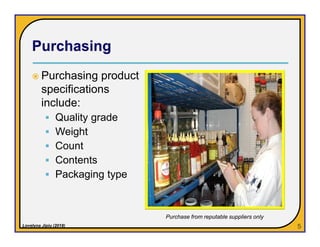 Food Receiving process | PDF