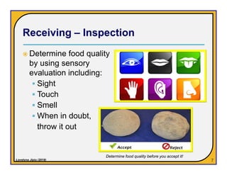 Food Receiving process | PDF