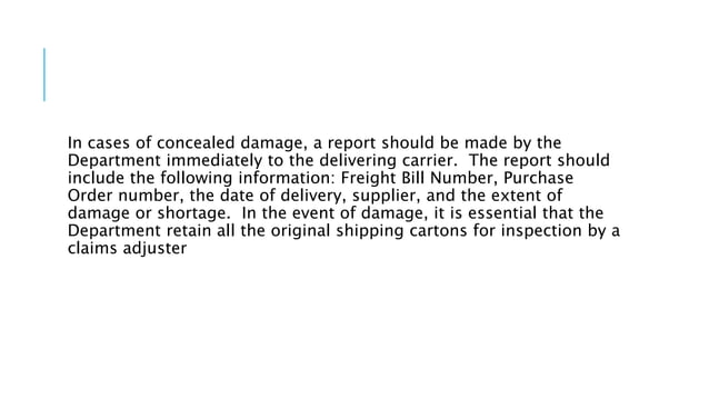 Receiving stocks | PPTX