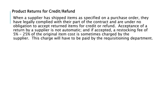 Receiving stocks | PPTX