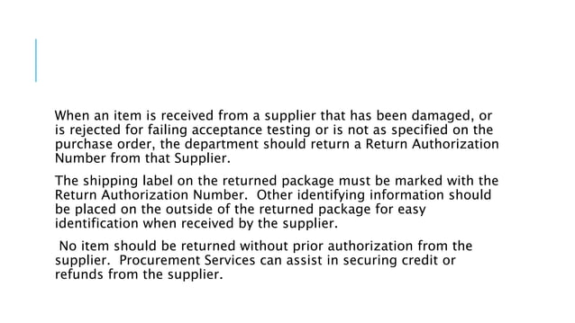 Receiving stocks | PPTX