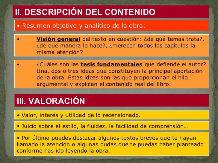 Como Hacer Una Recensión De Un Libro - Leer un Libro