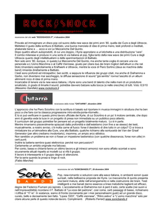 Recensioni de "Le meccaniche del quinto" | PDF | Music | Entertainment