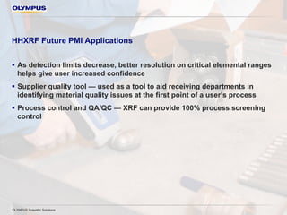 Recent Advances in Handheld X-Ray Fluorescence-Based Alloy PMI/Material ...