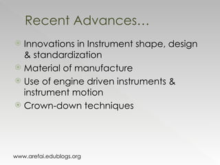 Recent Advances In Instrumentation Techniques | PPT