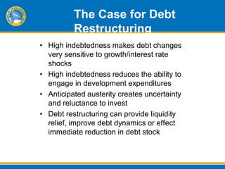 Recent Sovereign Debt Restructuring in the Caribbean | PPT