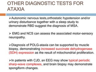 Recent advance in cerebellar ataxia | PPTX