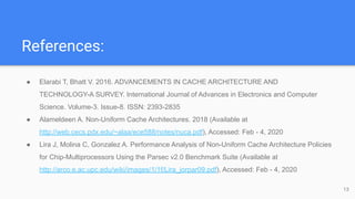 Recent advancements in cache technology | PPT