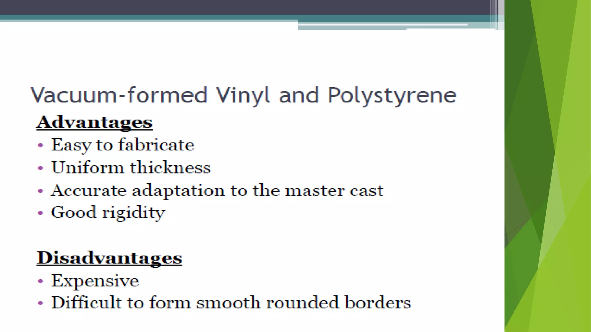 Recent advancements in denture base materials [autosaved] | PPTX
