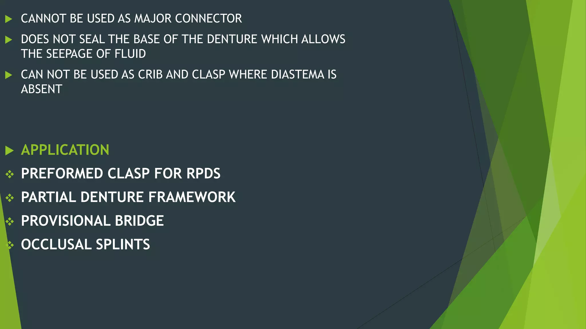 Recent advancements in denture base materials [autosaved] | PPTX