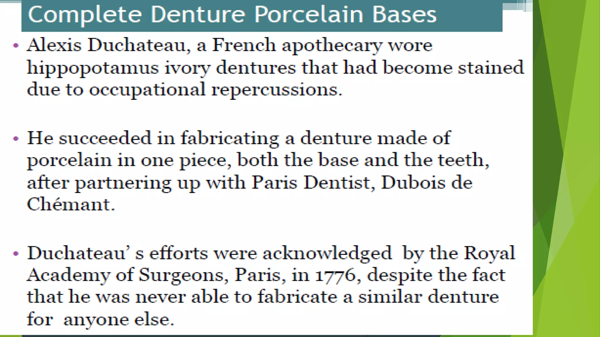 Recent advancements in denture base materials [autosaved] | PPTX