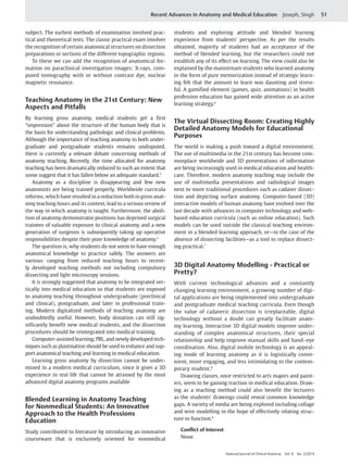 Recent advances and changing face of anatomy | PDF