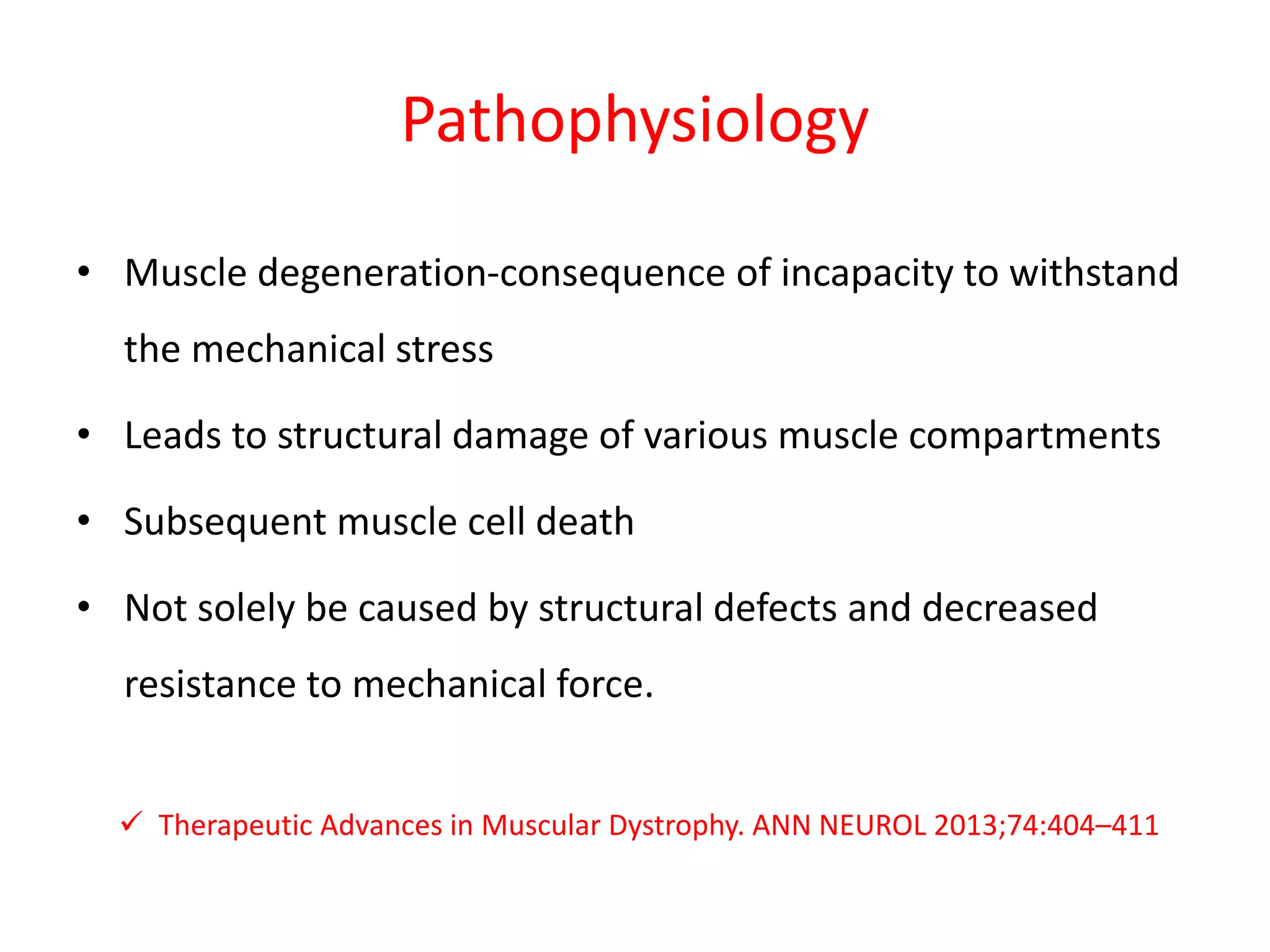 Recent advances and evaluation in muscular dystrophies | PPTX