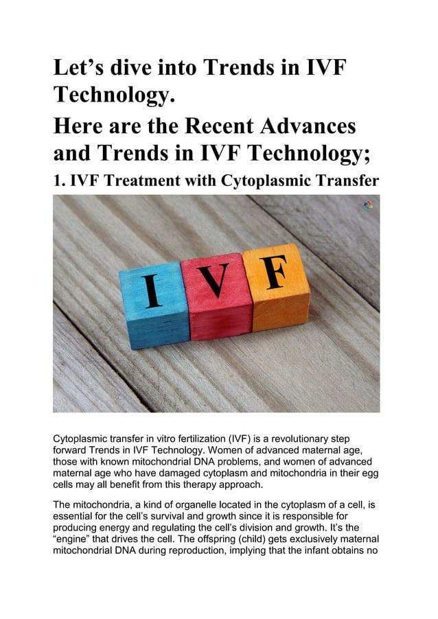 Recent Advances and Trends in IVF Technology.pdf | Infertility ...