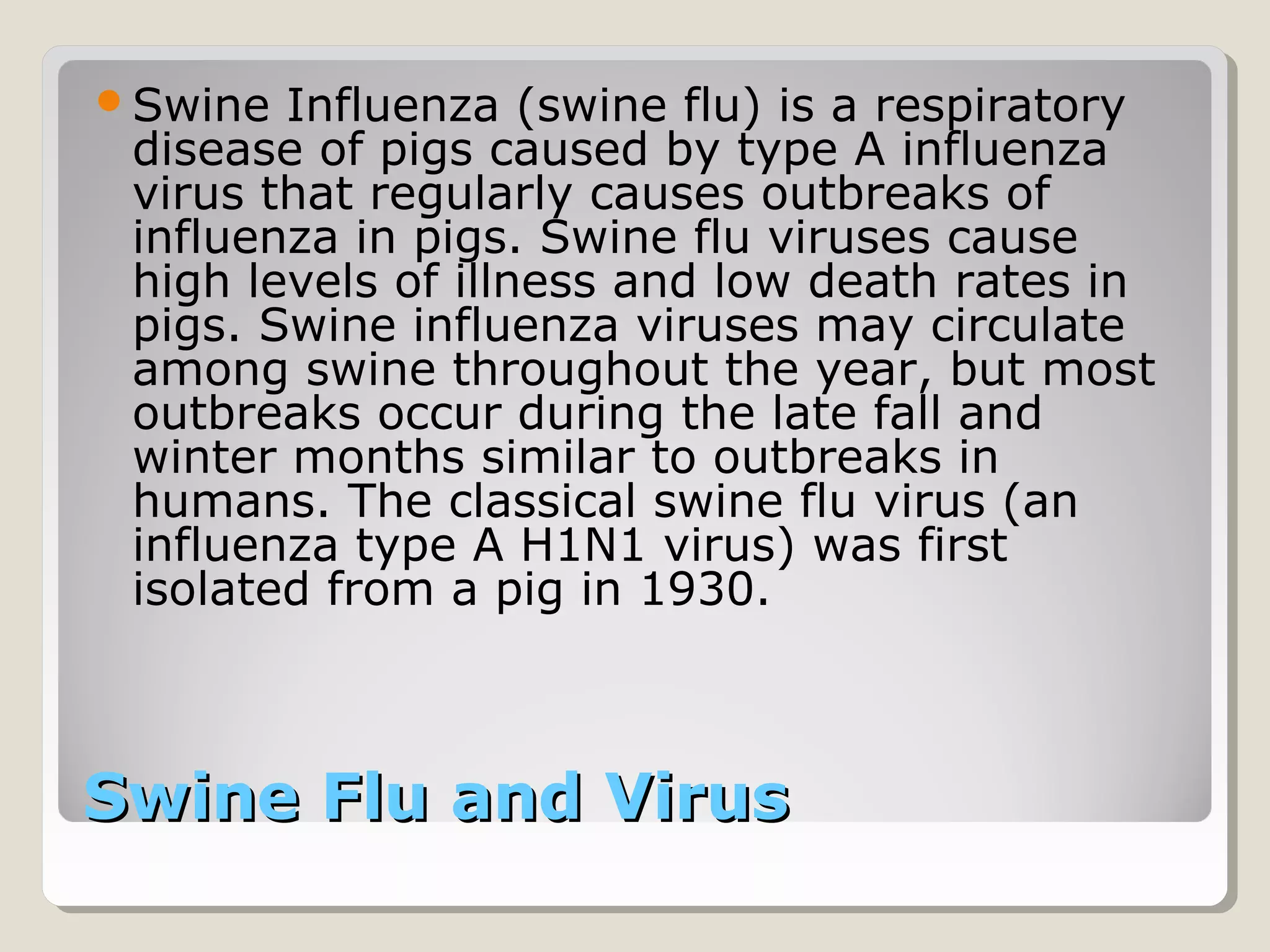 Recent advances in H1N1 by Dr. Vaibhav Yawalkar | PPT