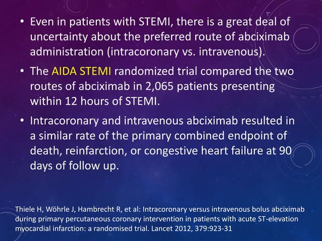 Acute coronary syndrome(STEMI GUIDELINES AND RECENT ADVANCES) | PPTX ...