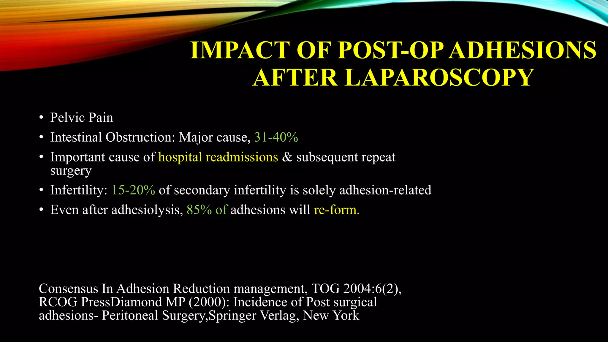 Recent advances in adhesion prevention post laparoscopic surgery.pptx