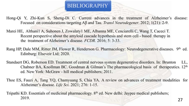 Recent advances in Alzheimer's disease.pptx | Brain and Nervous System ...
