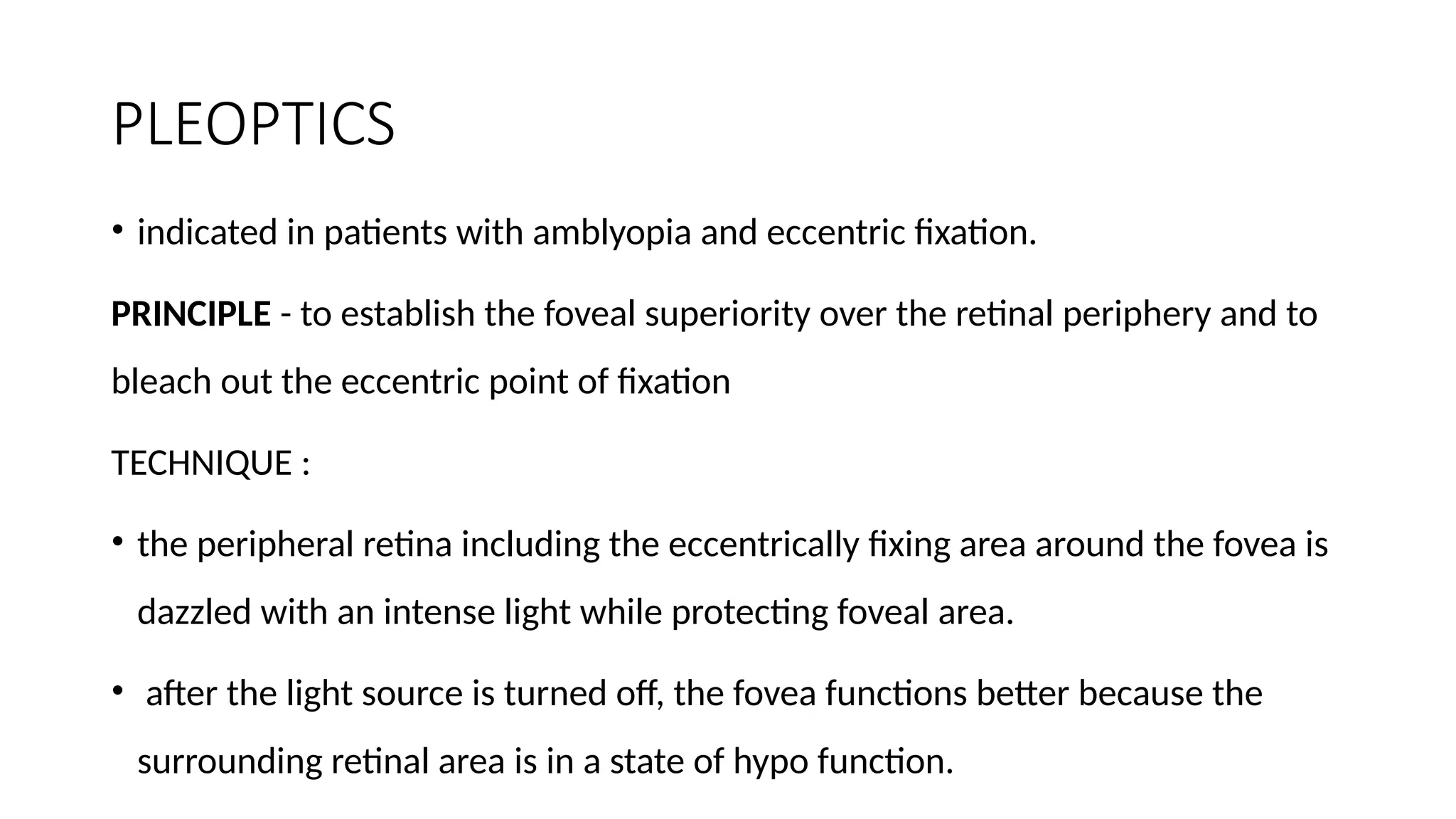 RECENT ADVANCES IN AMBLYOPIA TREATMENT AND PLEOPTICS PPT.pptx
