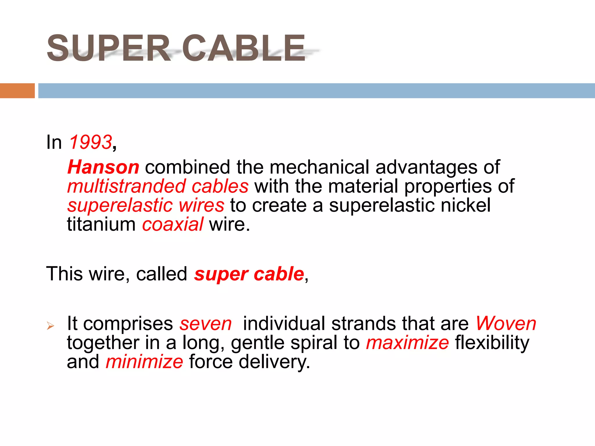 Recent advances in arch wires | PPTX
