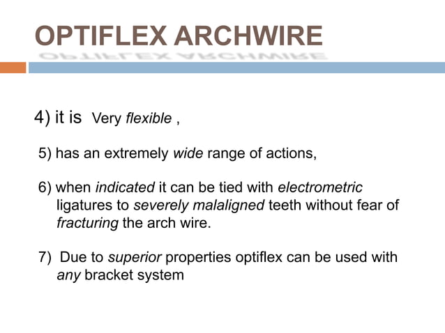 Recent advances in arch wires | PPTX