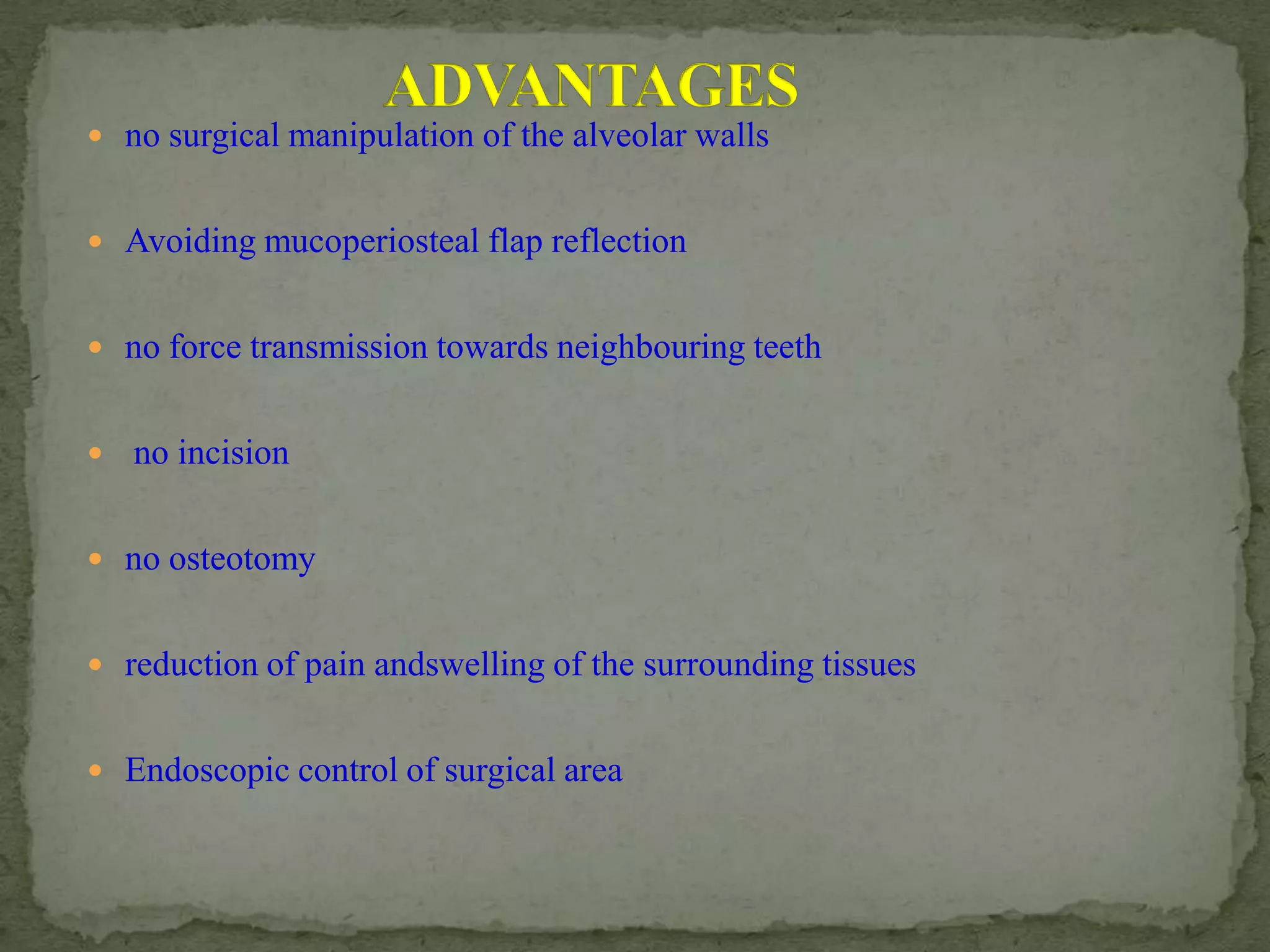 Recent advances in atrumatic extraction techniques | PPTX