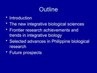 RECENT ADVANCES IN BIOLOGICAL RESEARCH.pptx
