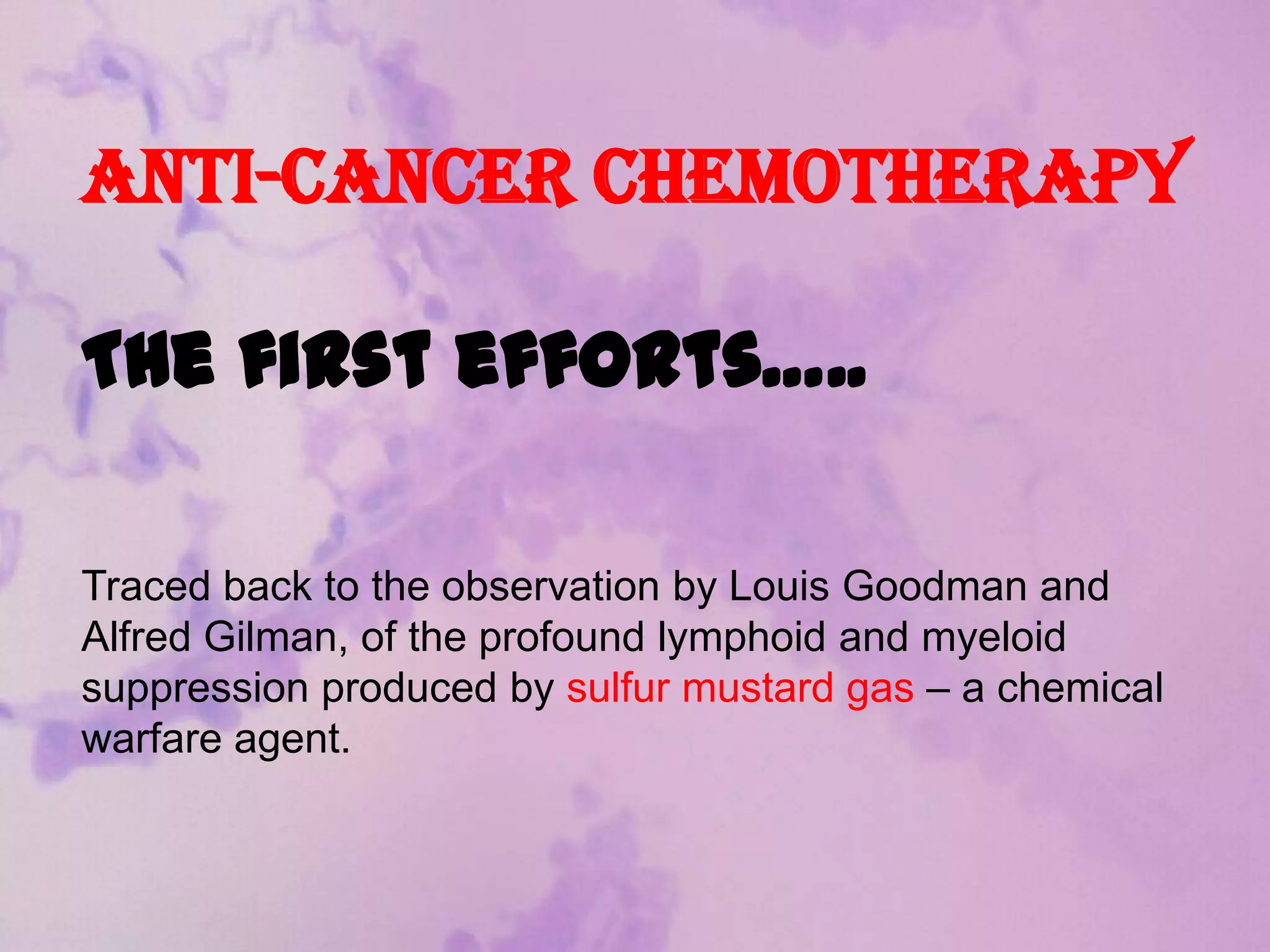 Recent advances in Cancer Chemotherapy | PPTX