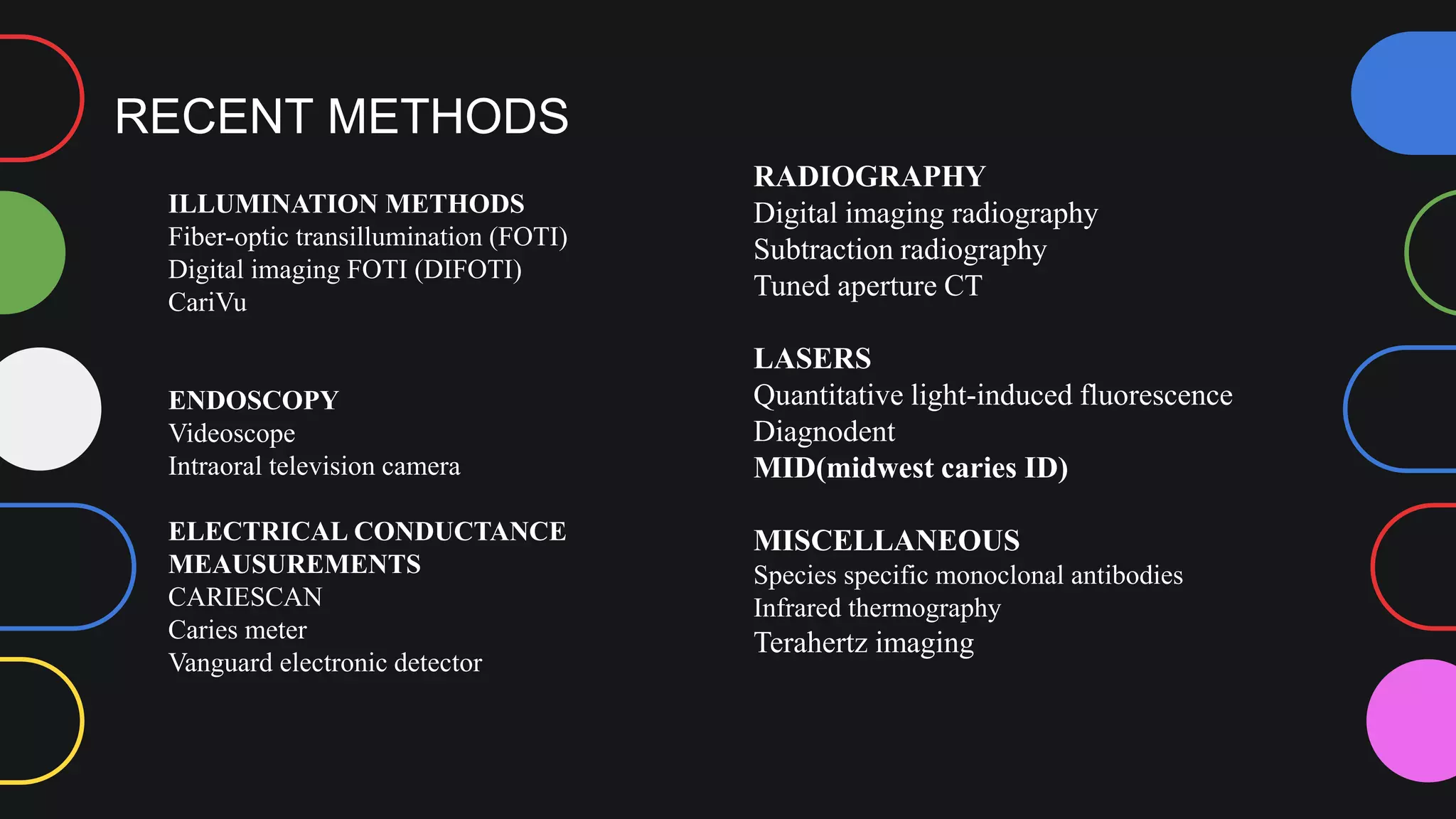 Recent advances in caries diagnosis | PPTX