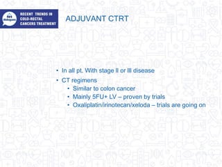 Recent advances in colo-rectal cancers treatment | PPTX
