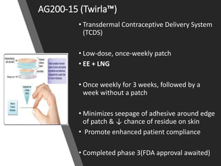 Recent advances in contraception | PPTX